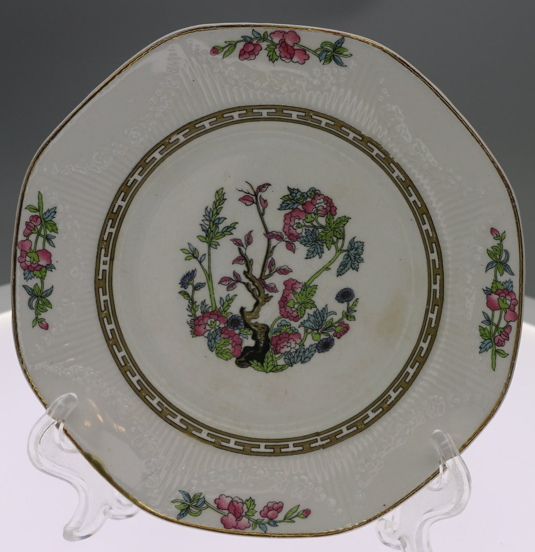J&G Meakin Indian Tree Pattern, Octagon-shaped, Fine China Small Plate ...