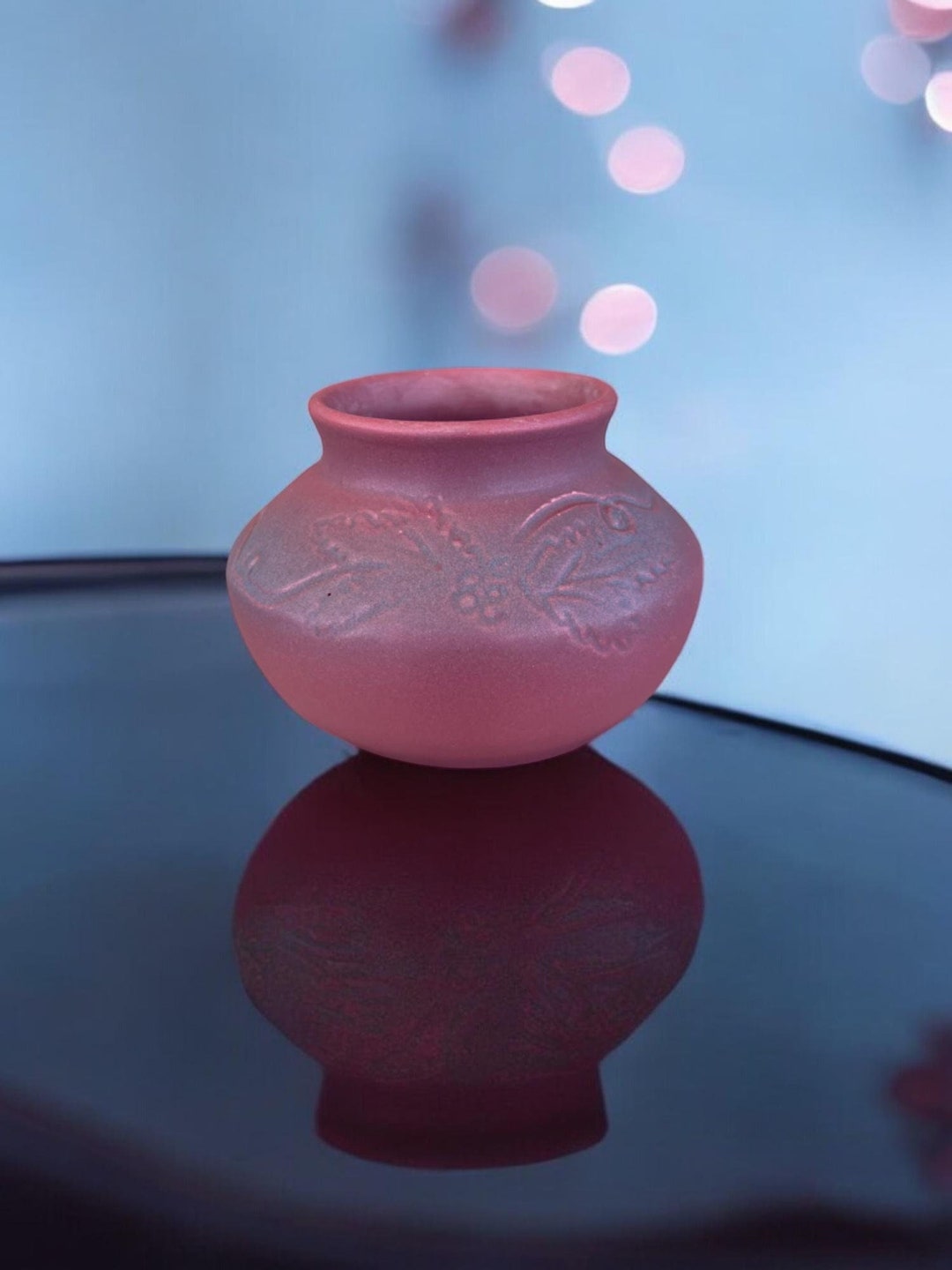 Van Briggle Pottery | Mulberry Squatty Pot Vase | Marked - Etsy