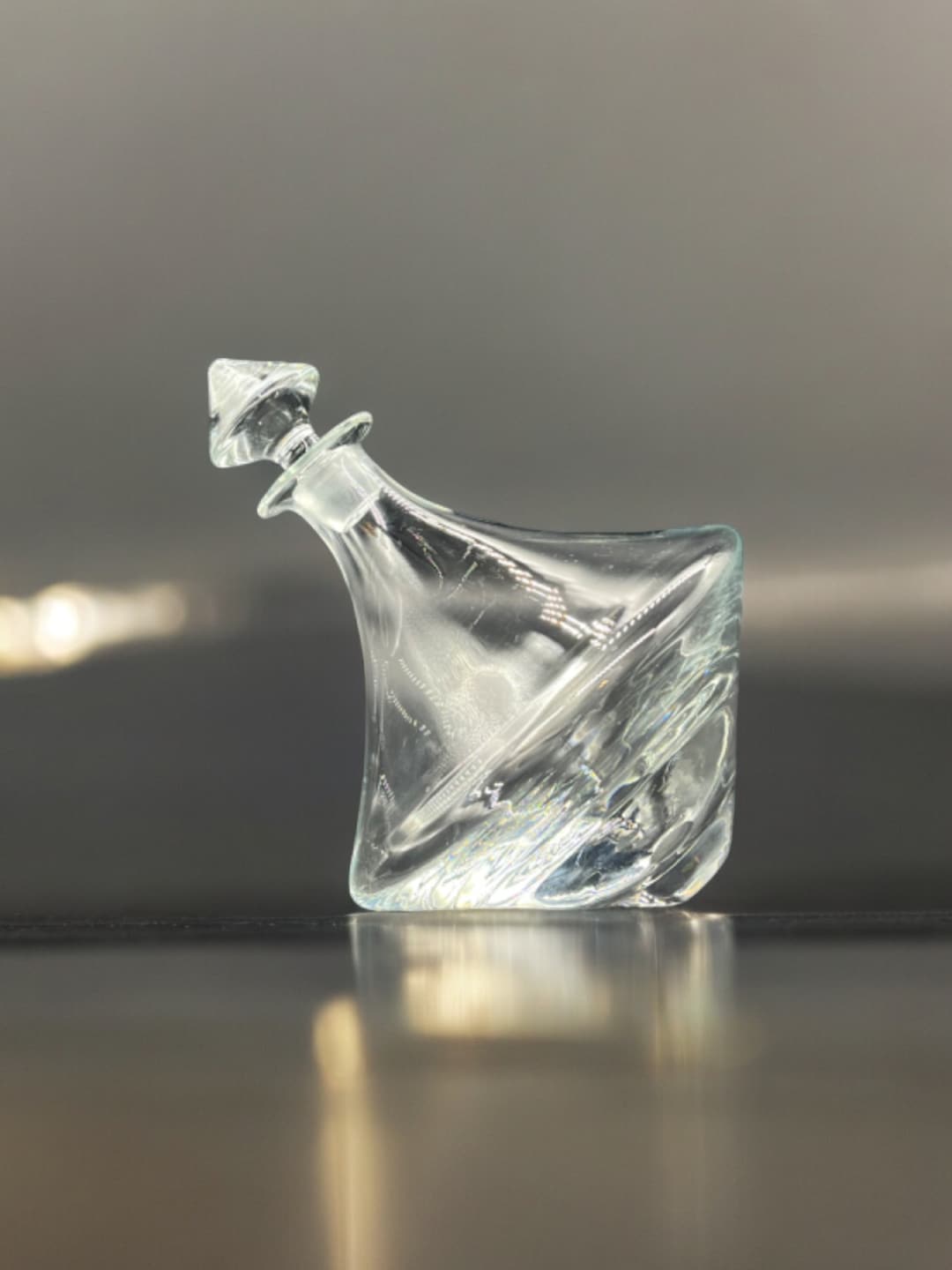 Vintage Orbital Teardrop Decanter Side Balanced, Original Stopper, 2.5 ...
