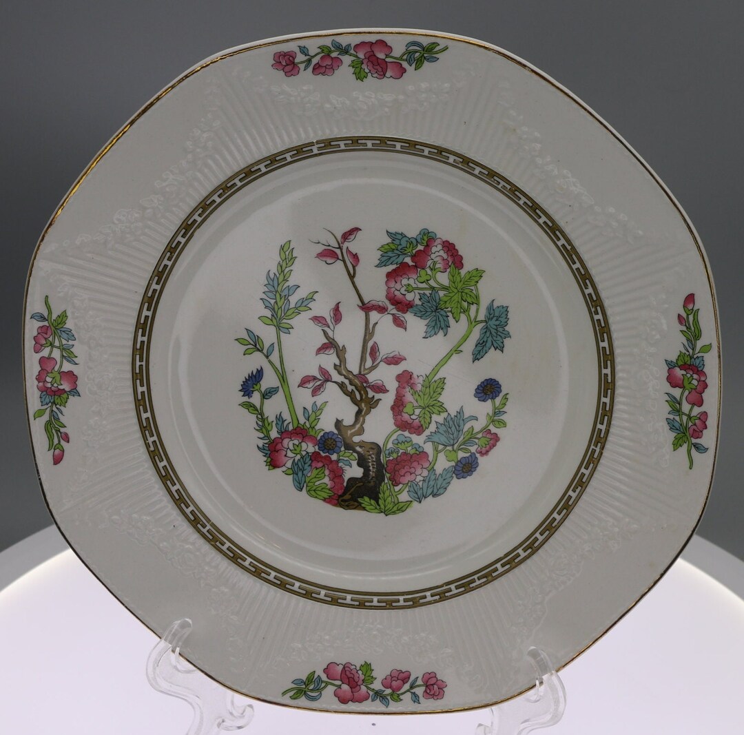 J&G Meakin Indian Tree Pattern, Octagon-shaped, Fine China Large Plate ...
