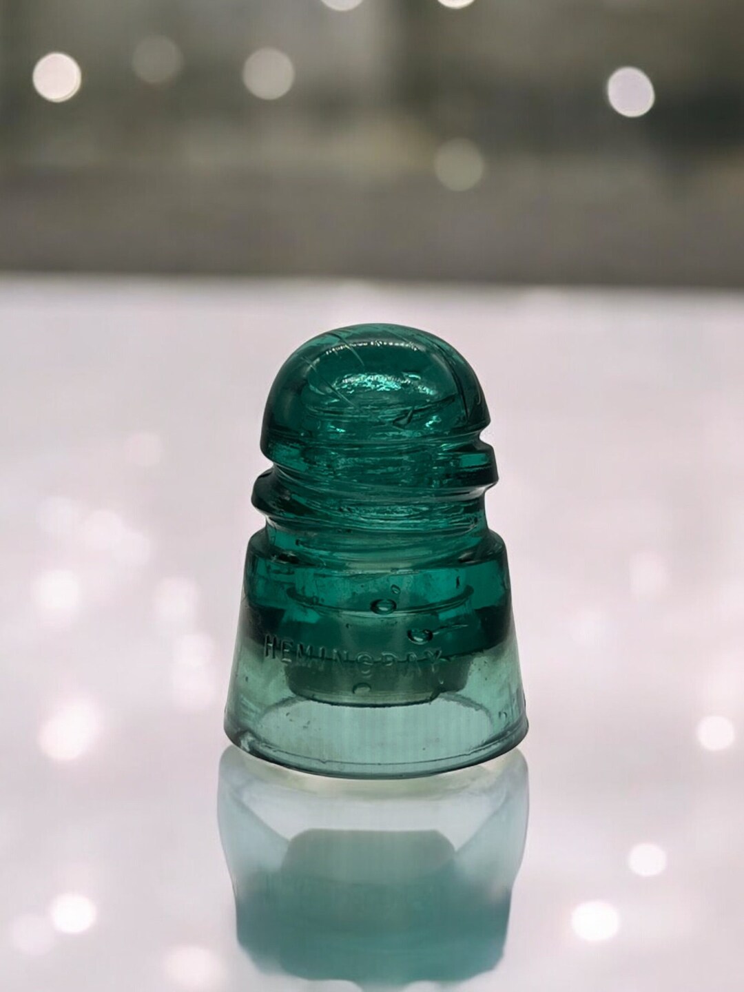 Spiral Groove Hemingray - Aqua Telephone Insulator CD147 - Etsy