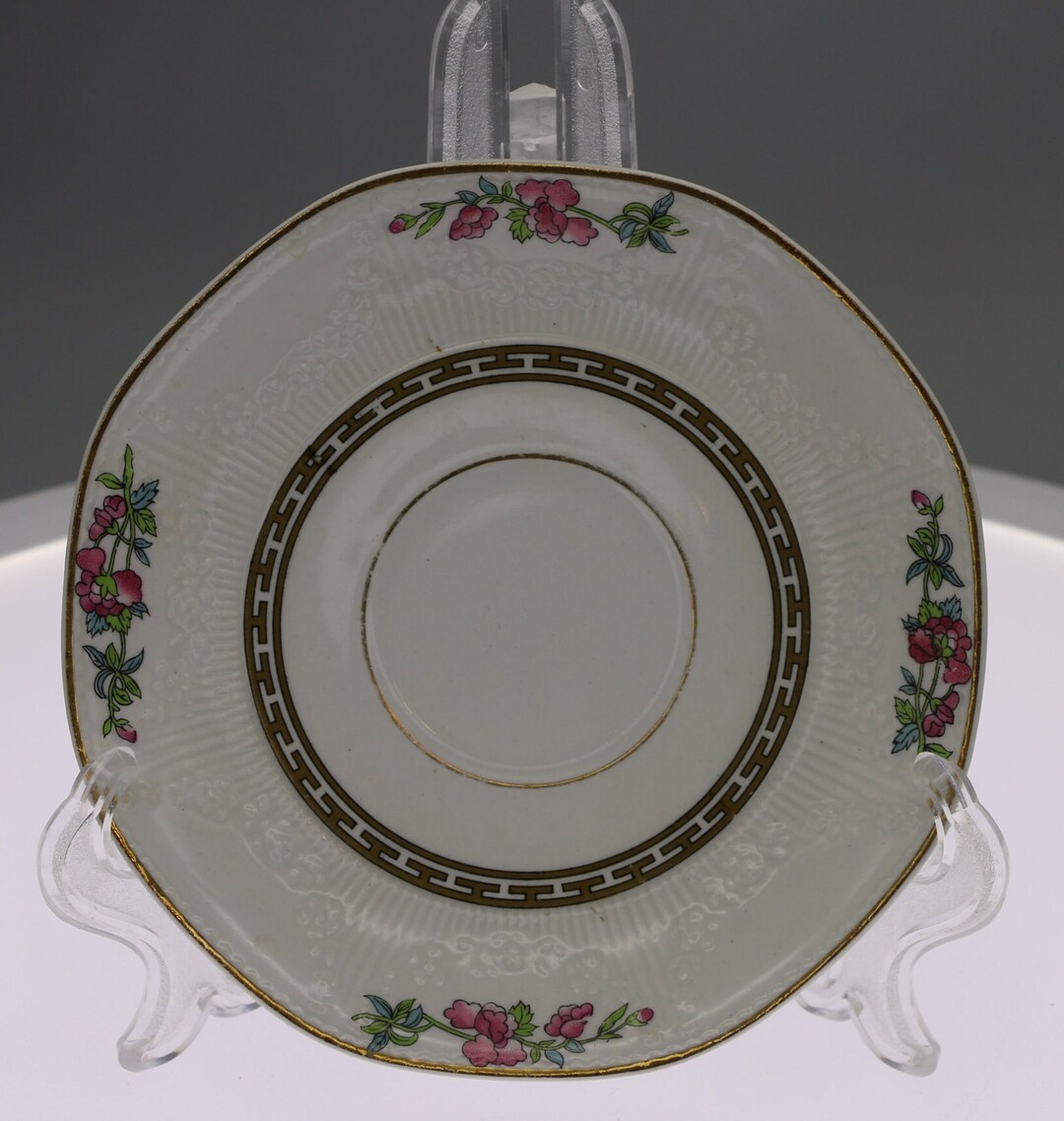J&G Meakin Indian Tree Pattern, Octagon-shaped, Fine China Saucer - Etsy