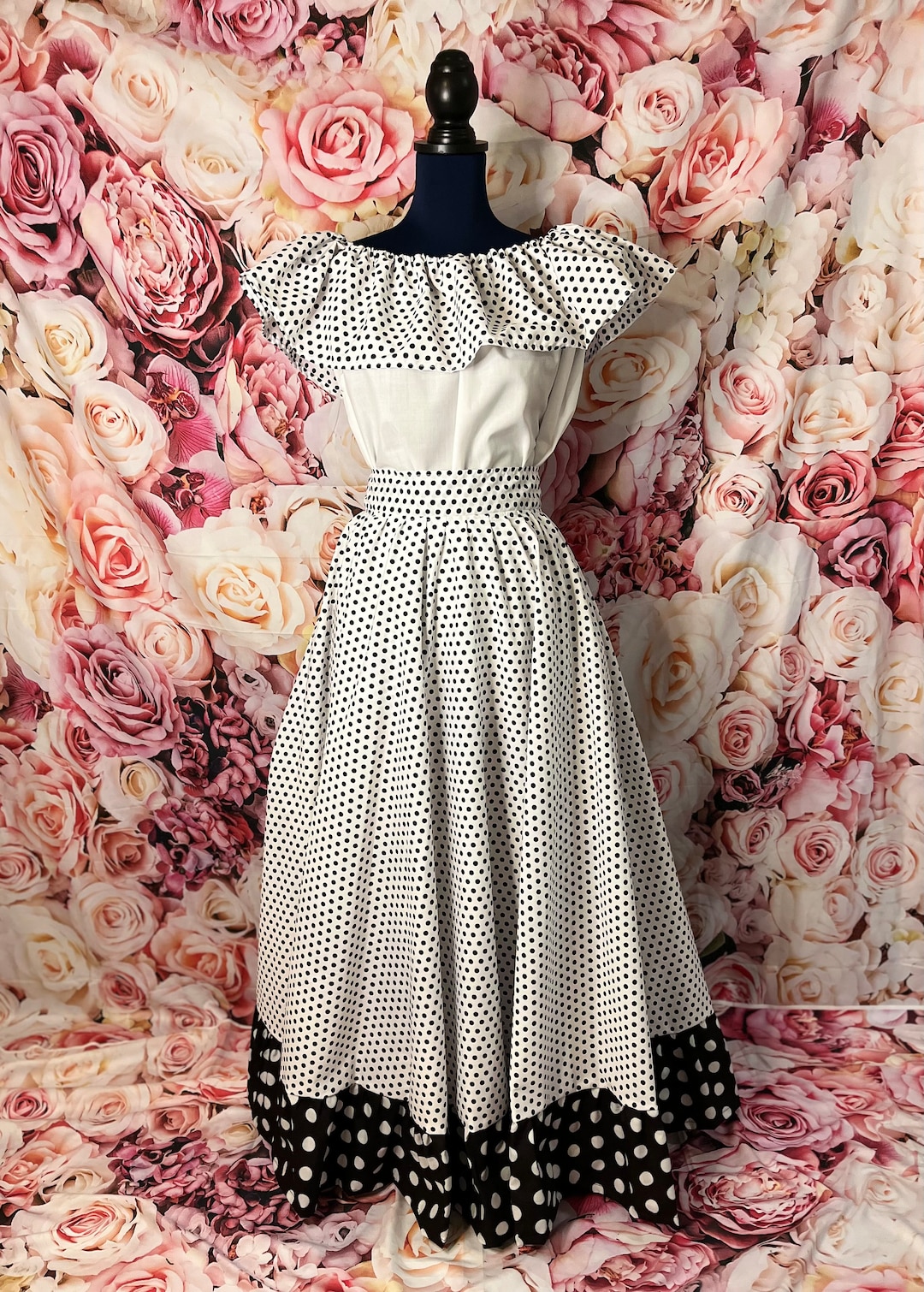 Puerto Rico Caribbean Handmade Bomba Skirt and Blouse / Falda Y Blusa ...