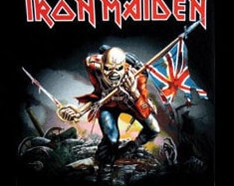 IRON MAIDEN Flag the Trooper Official Textile Fabric Poster Flag - Etsy