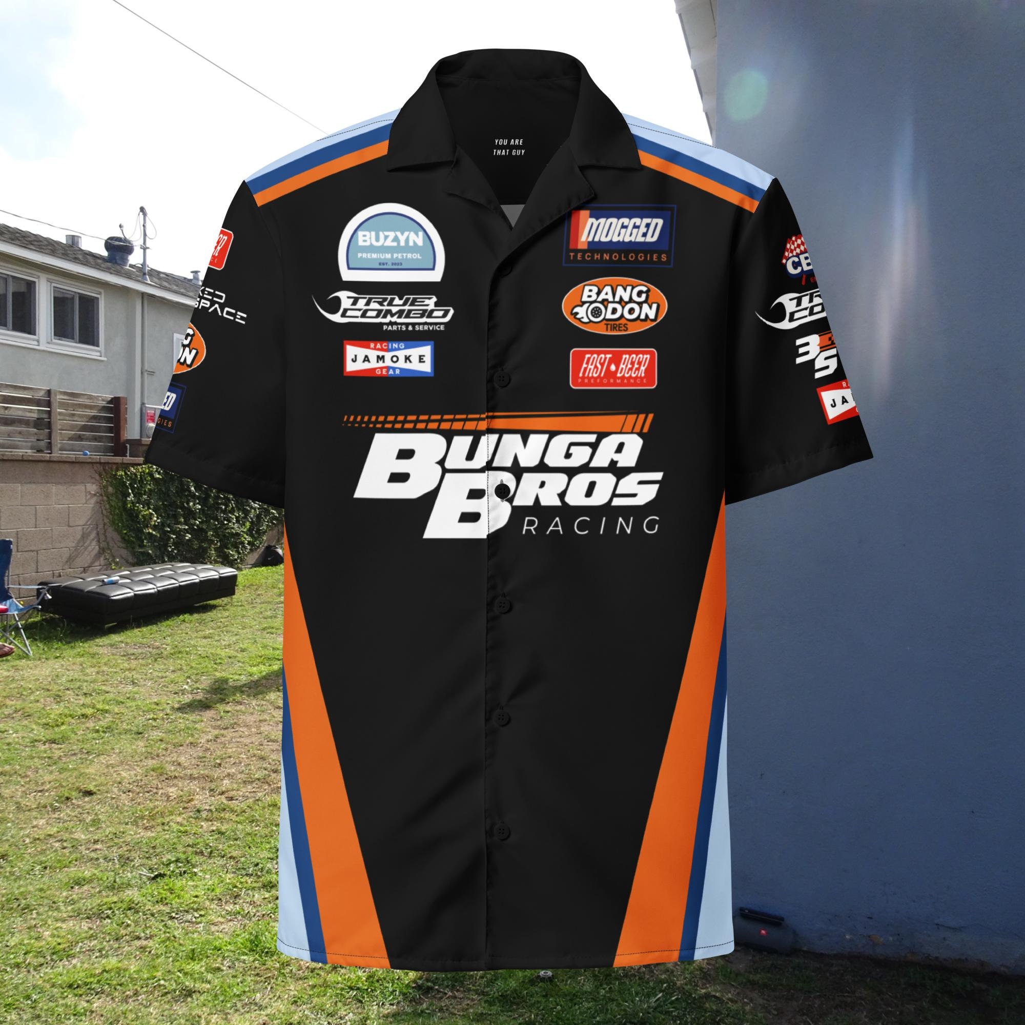 Bunga Bros Racing - Pit Crew - Button up Shirt - Etsy