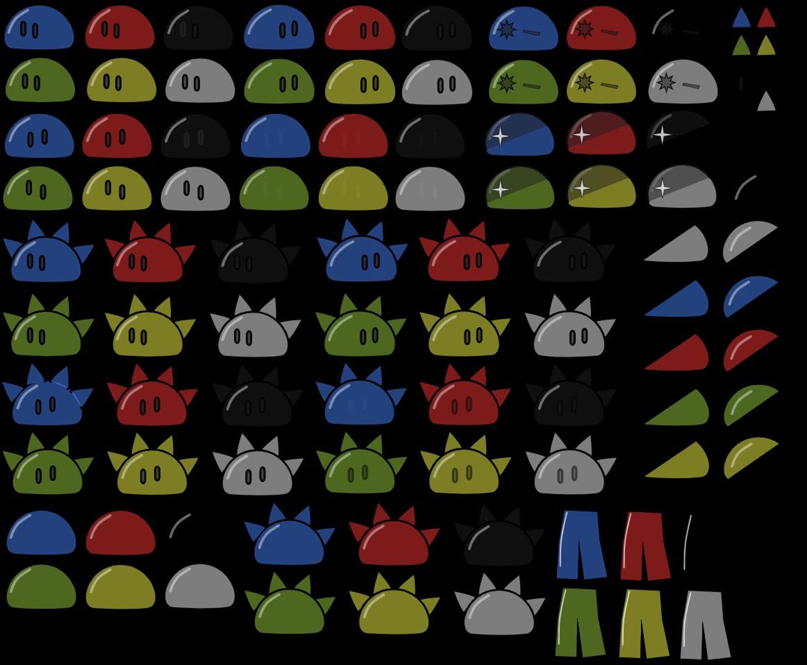 2D Video Game Slime Sprite Sheet - Etsy