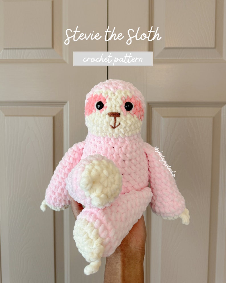 Crochet Pattern: Stevie the Sloth- Amigurumi Sloth Pattern - Etsy