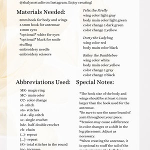 Crochet Pattern 3in1 Bundle: the Leggy Bug Collection- Amigurumi Bug ...
