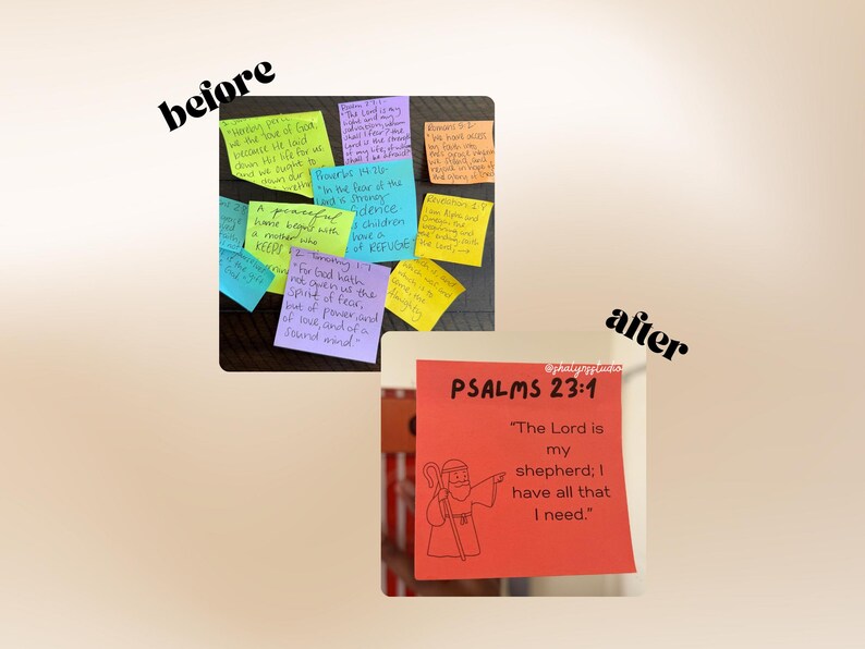 Printable Memory Verse Sticky Notes Template: Joy and Happiness Verses ...