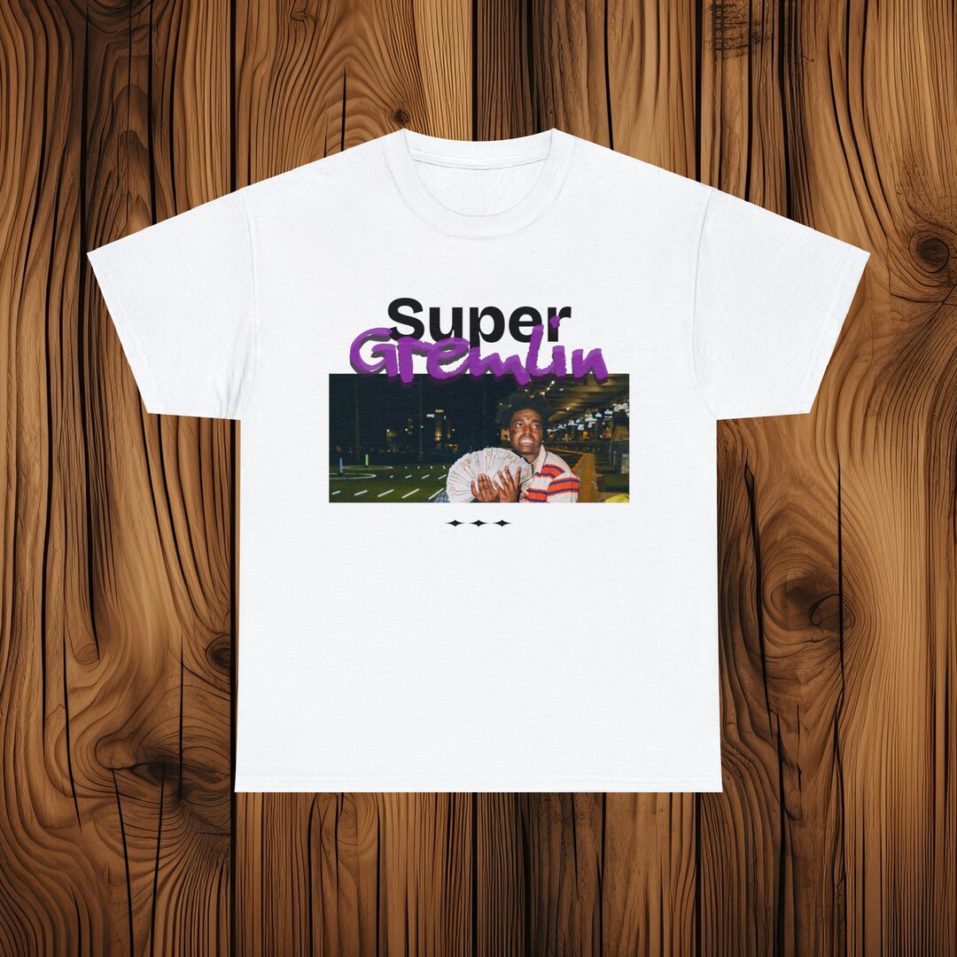 Kodak Black Inspired Streetwear T-shirt Super Gremlin Shirt Rap Tee Gym ...