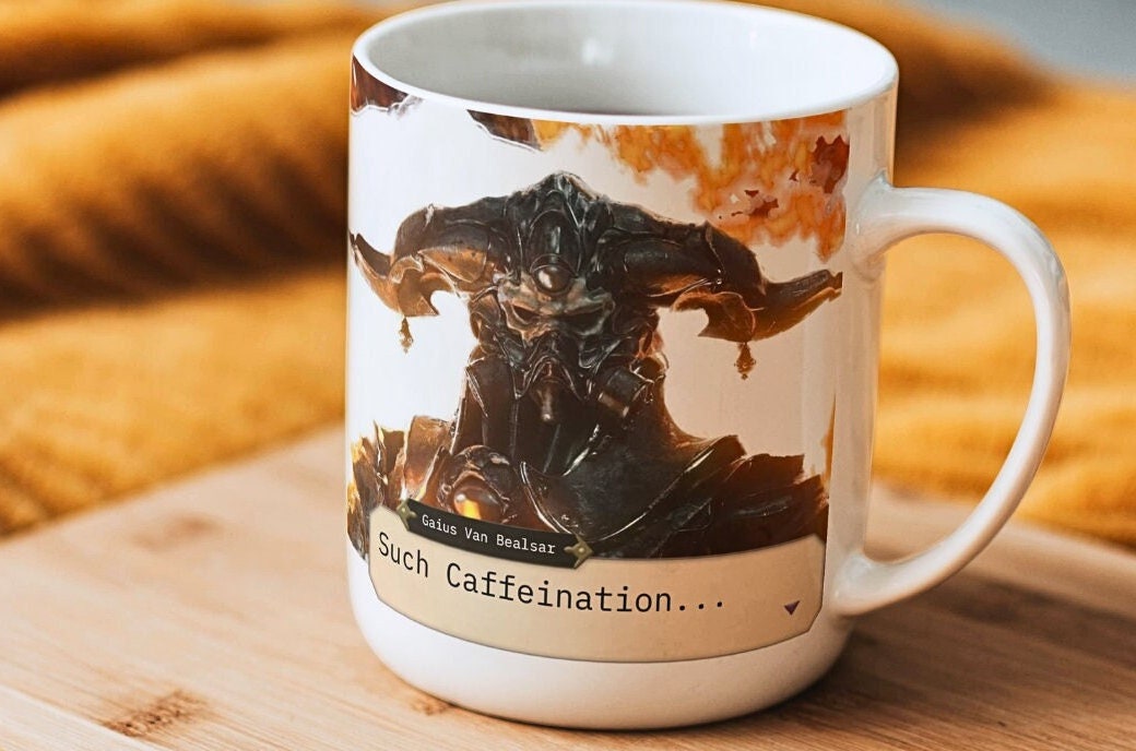 FFXIV Mug, Gaius Mug, XIV Memes Ffxiv Memes, Such Caffeination, Coffee ...