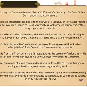 FFXIV Mug, Gaius Mug, XIV Memes Ffxiv Memes, Such Caffeination, Coffee ...