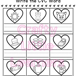 Write the CVC Word *february Edition* | Kindergarten 1st Grade ...