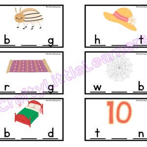 CVC Missing Middle Sounds Phonics Activities for Kindergarten Phonics ...