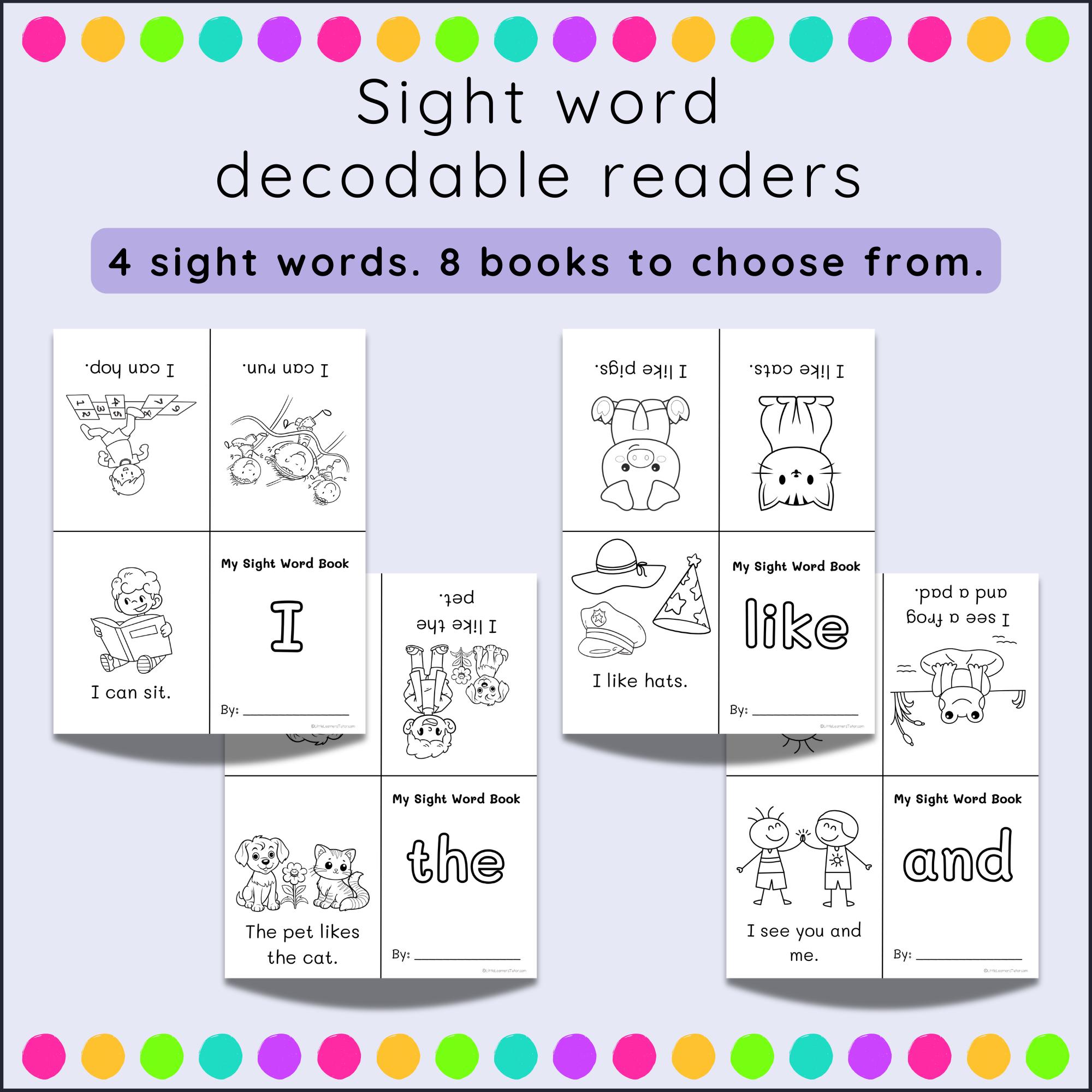 Beginning CVC Decodable Readers Science of Reading Books - Set 1 Sight ...