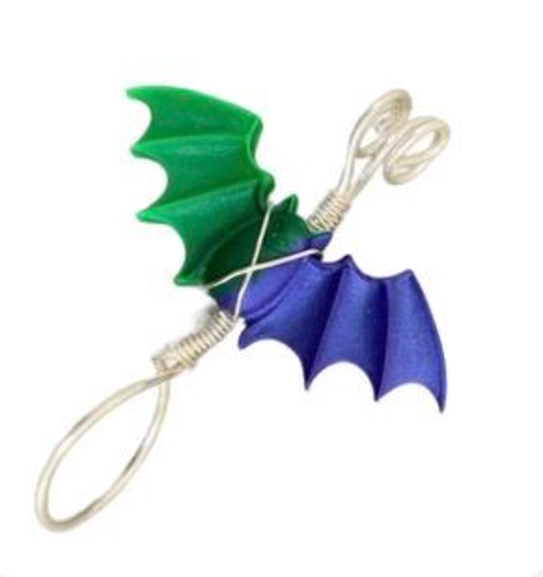 Bat Smoke Ring Roach Prerolled Cigarette Holder Green & Purple - Etsy