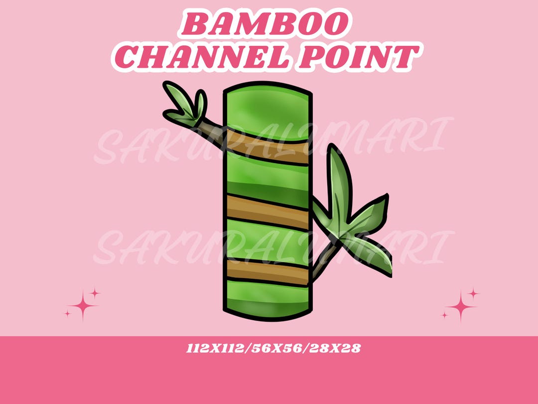 Bamboo Channel Point Icon — Twitch, Youtube, Discord - Etsy