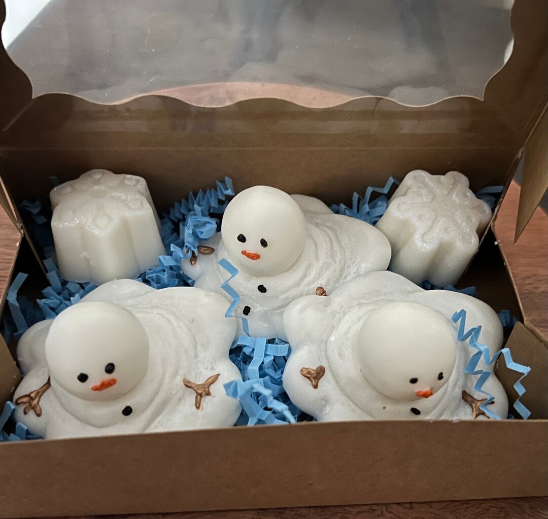 Woodland Snow Snowmen Wax Melt Set - Etsy