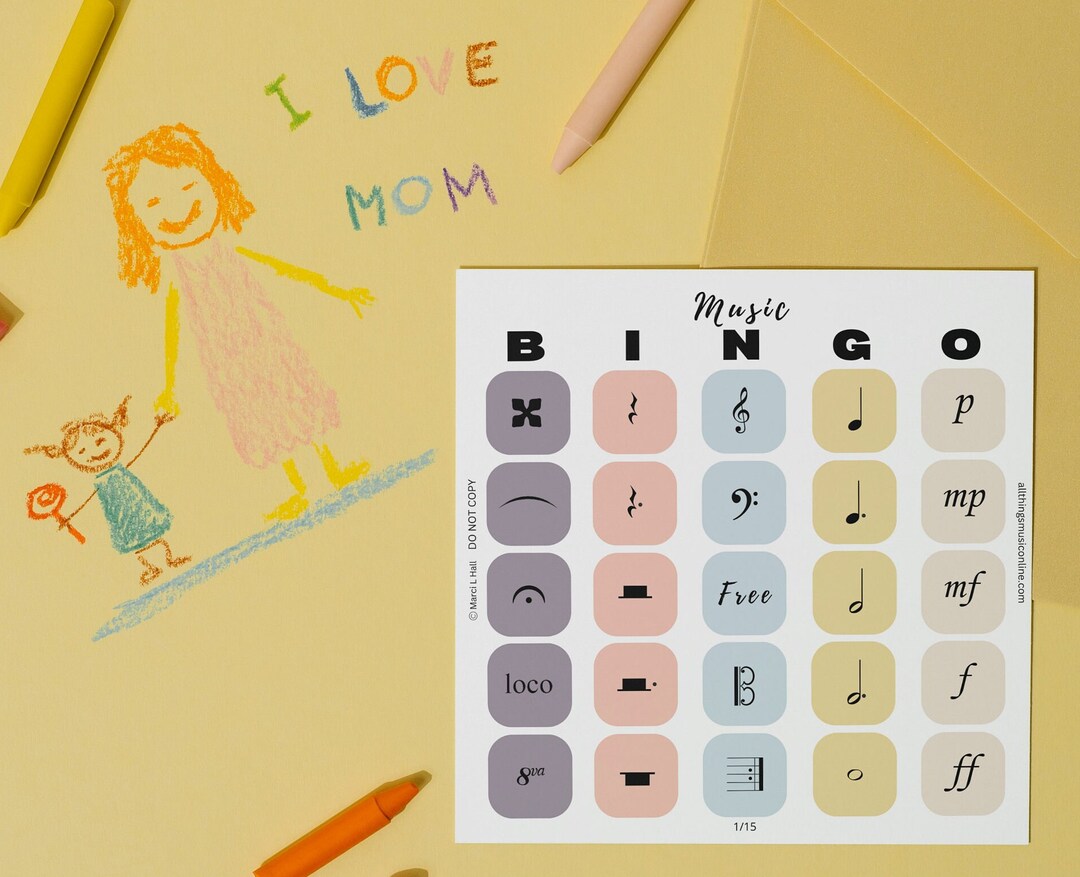 Music Theory BINGO 15 Unique Cards Perfect for HOMESCHOOL Rules for ...