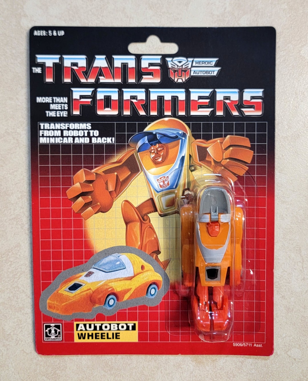 Transformers G1 Wheelie US Seller MOSC Rare! Autobot Remake Toy Mini ...