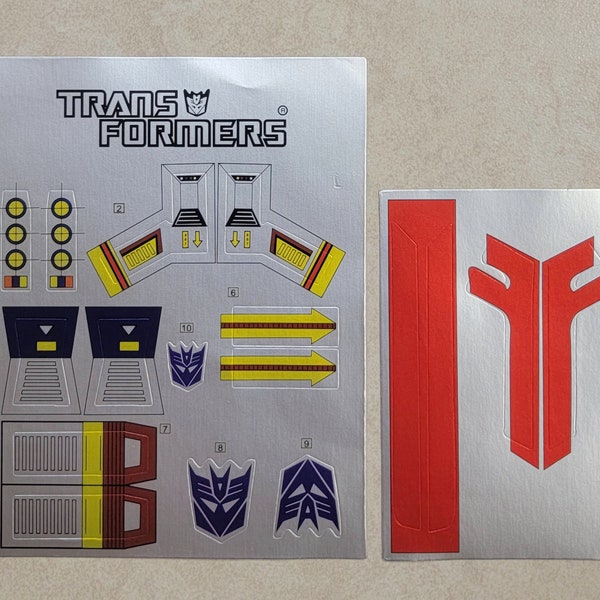 Transformers G1 Starscream Stickers - Etsy
