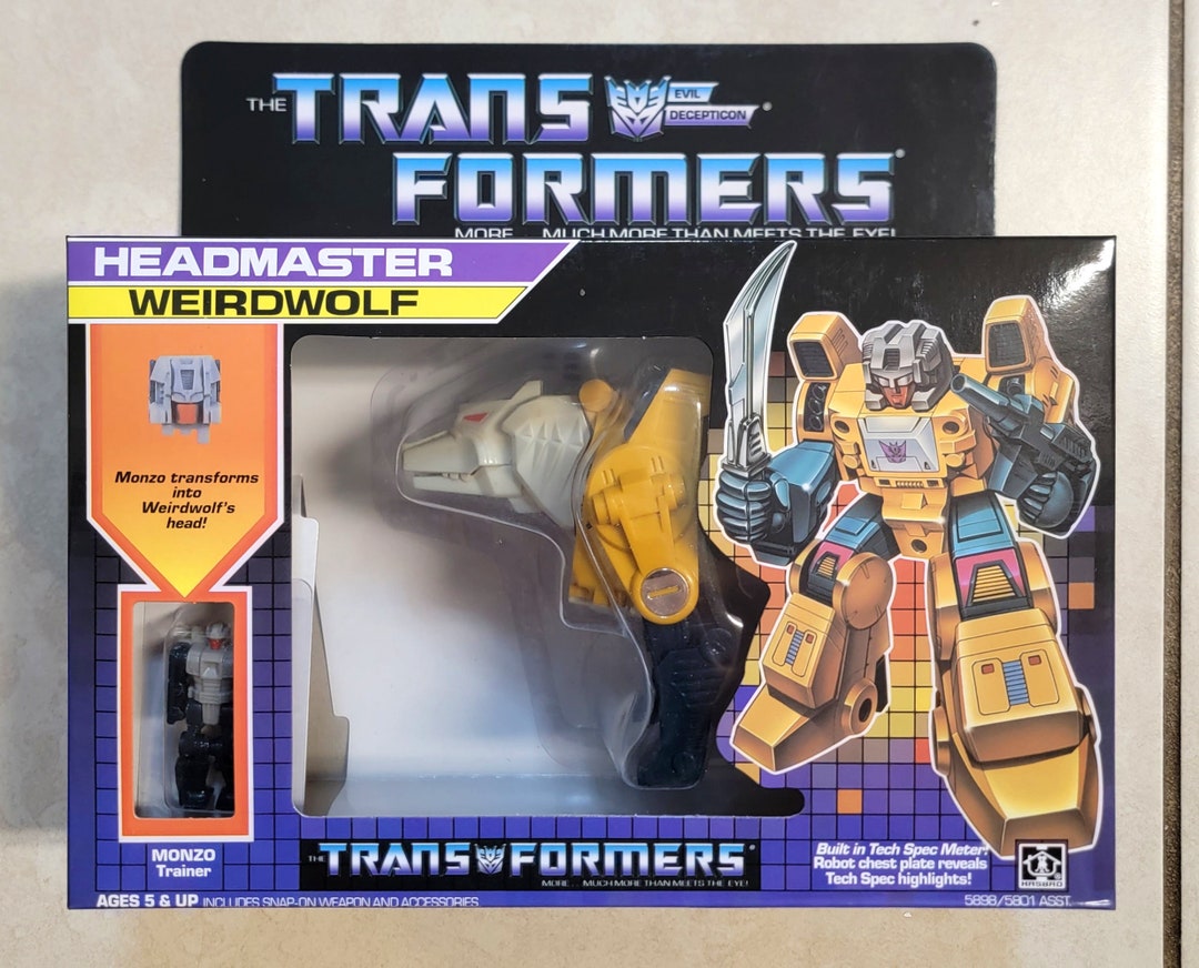 Transformers G1 Weirdwolf MISB US Seller Rare! Decepticon Headmaster ...