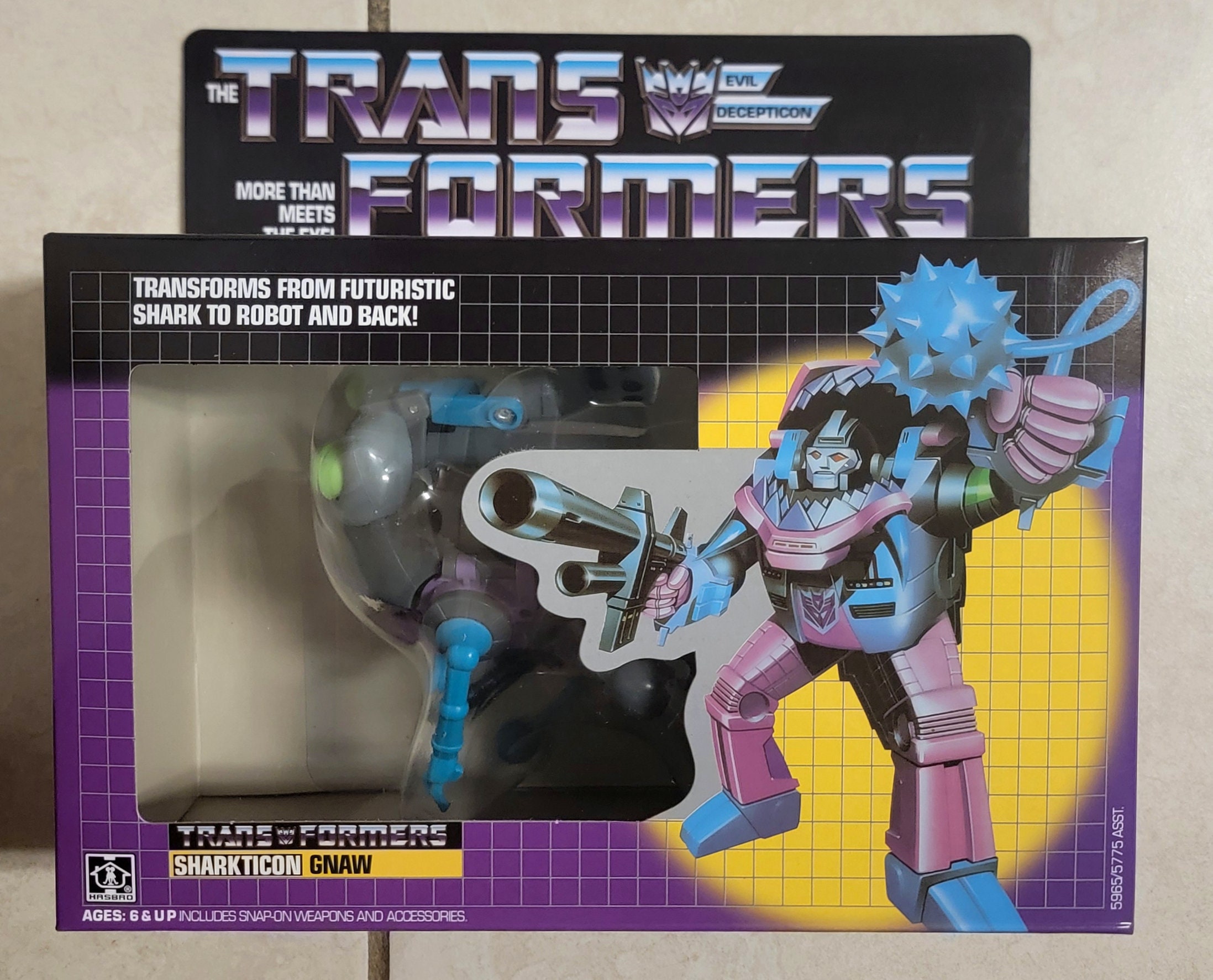 Transformers G1 Sharkticon Gnaw Misb US Seller Rare Decepticon Remake ...