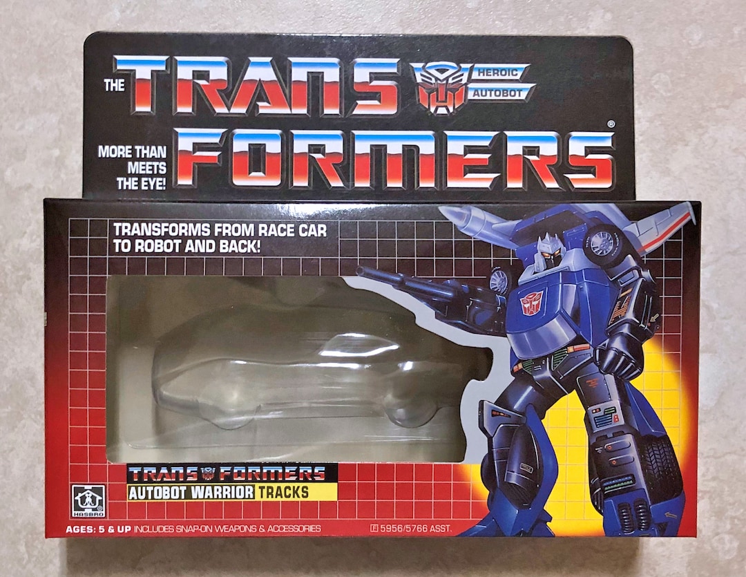Transformers G1 Tracks Box, Cardboard Inserts, Bubble, & Instruction ...