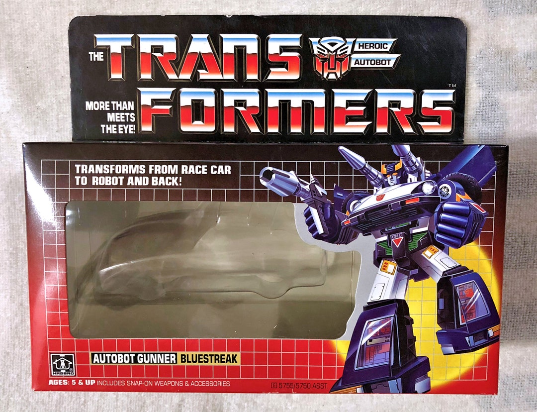 Transformers G1 Bluestreak Box, Cardboard Inserts, Bubble ...