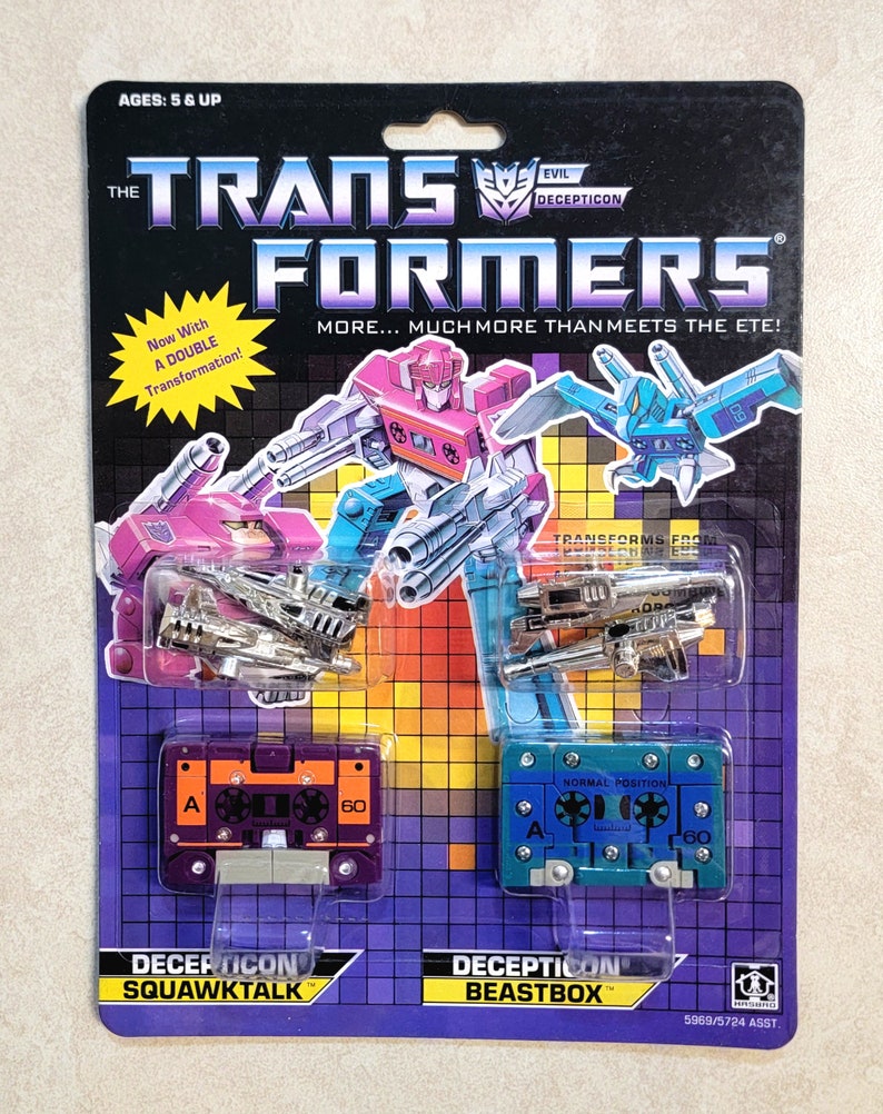 Transformers G1 Beastbox & Squawktalk Mosc US Seller Rare Decepticon Remake Toy Soundwave ...