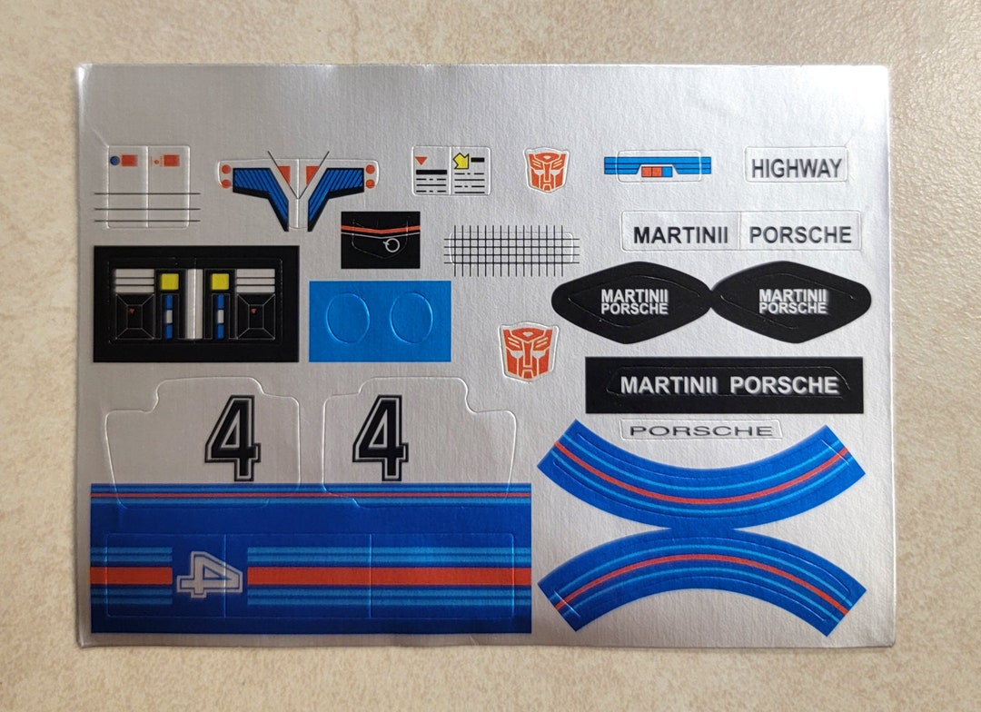 Transformers G1 Jazz Stickers New! for Vintage Autobot Toy Robot Decals ...