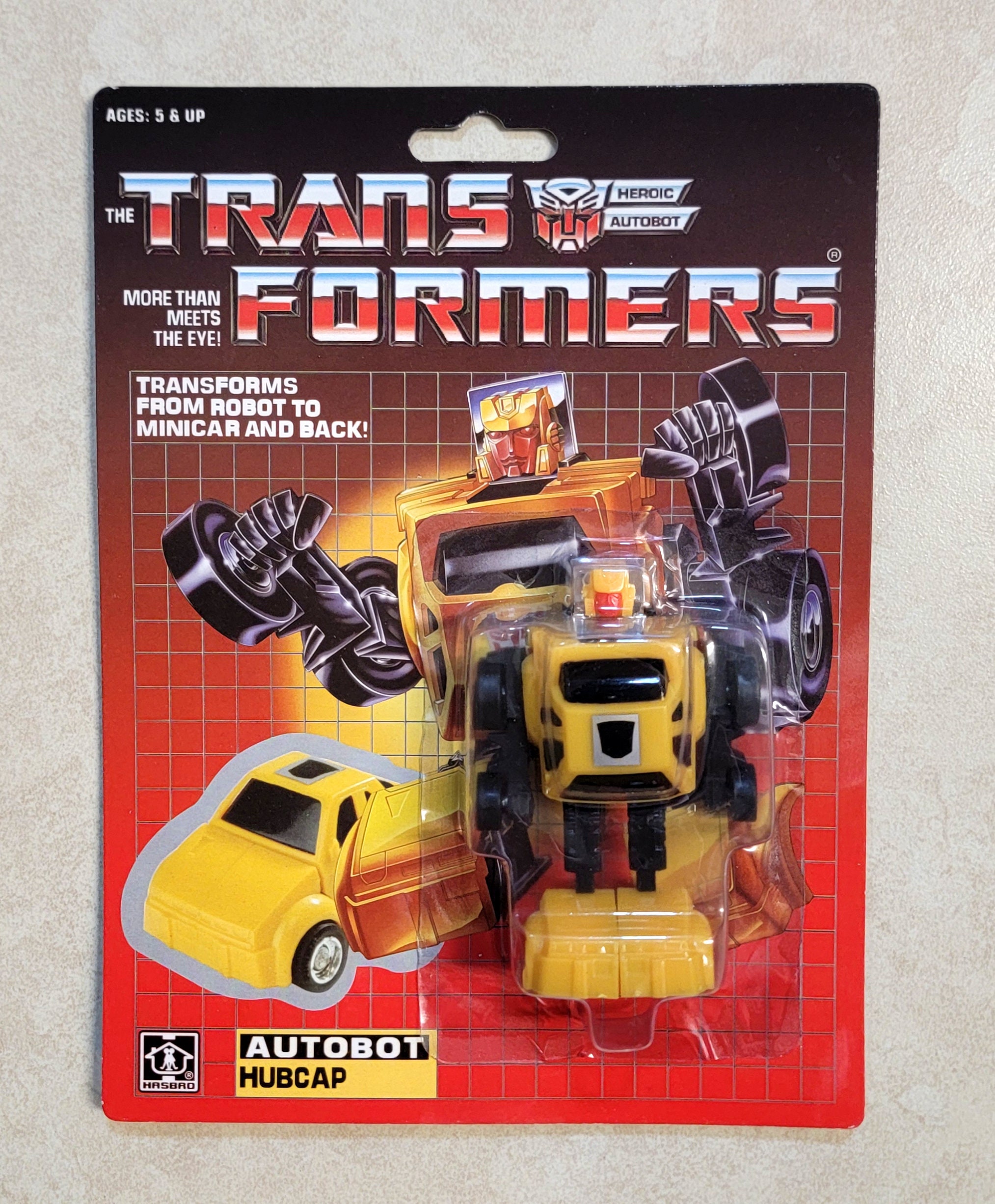Transformers G1 Hubcap US Seller MOSC Rare Autobot Remake Toy Mini-bot ...