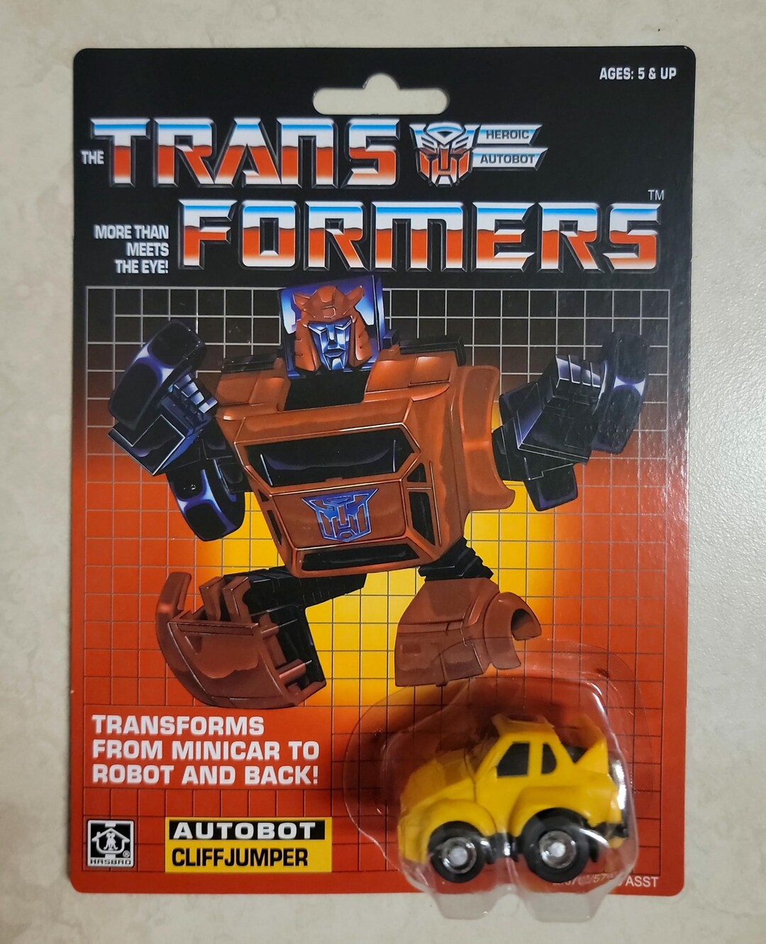 Transformers G1 Yellow Cliffjumper US Seller MOSC Rare! Autobot Remake ...