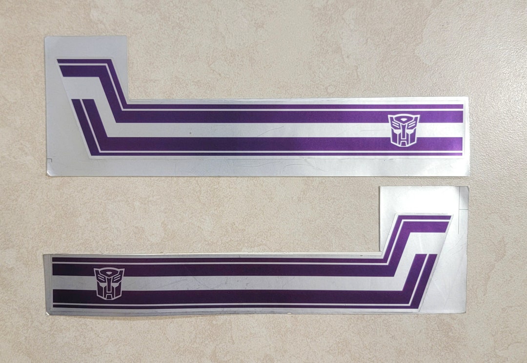 Transformers G1 Optimus Prime Trailer Purple Stickers New for Vintage ...
