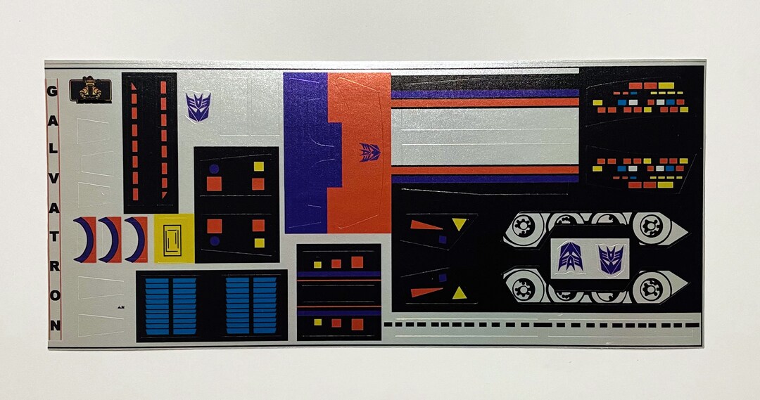 Transformers G1 Galvatron Stickers Mint for Vintage - Etsy