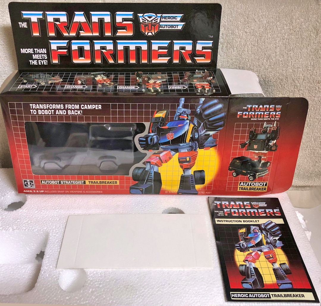 Transformers G1 Trailbreaker Box, Cardboard Inserts, Bubble ...