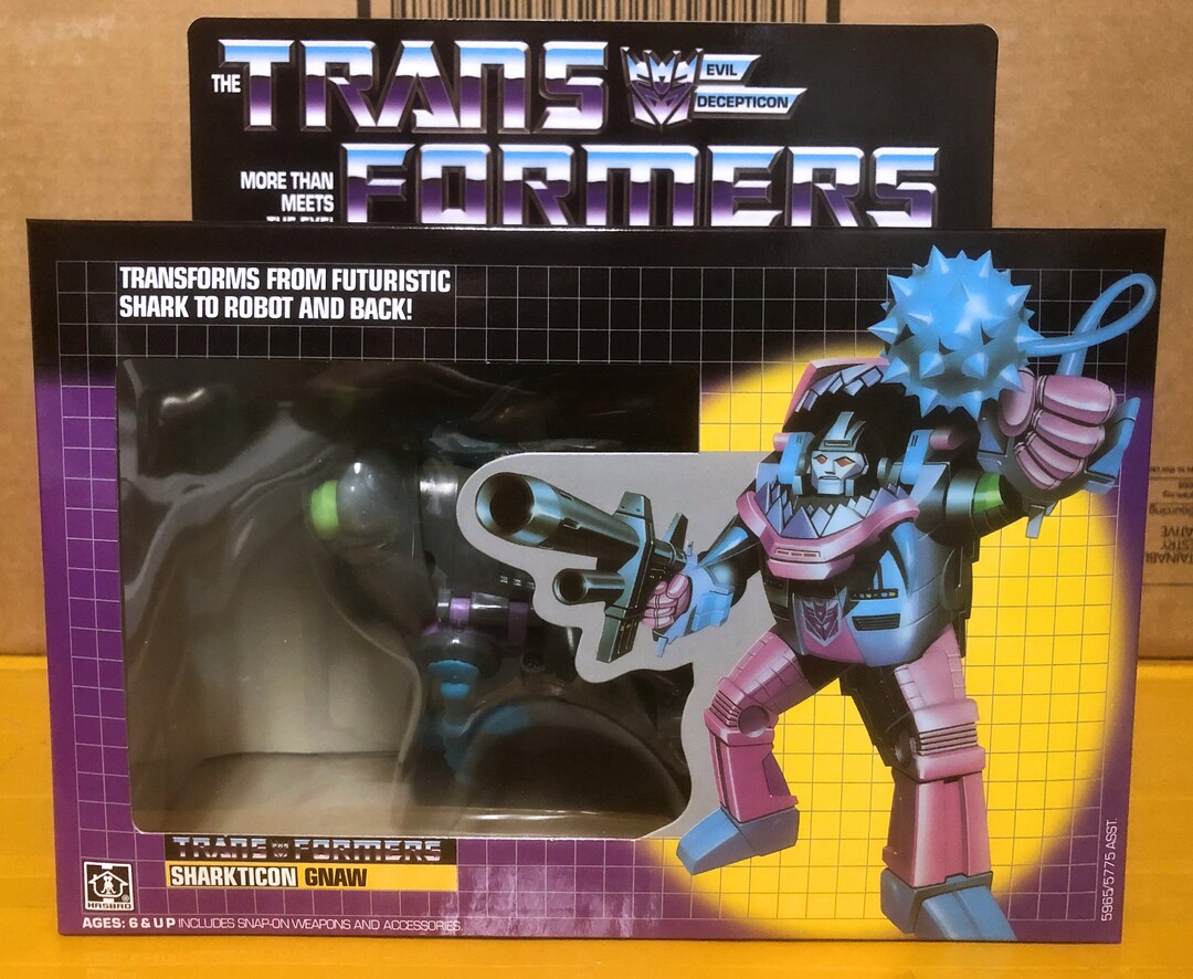 Transformers G1 Sharkticon Gnaw Misb US Seller Rare Decepticon Remake ...