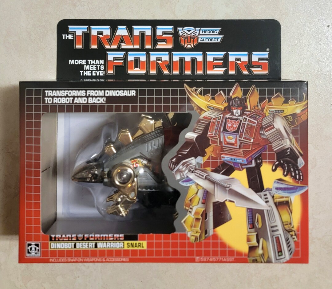 Transformers G1 Snarl Misb US Seller Rare! Autobot Remake Dinobot - Etsy