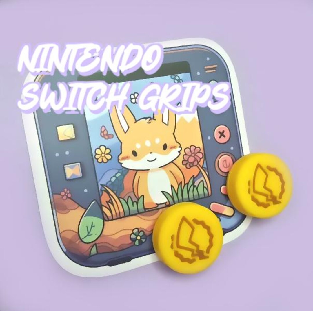 Pikatail Thumb Grip Set | Joystick Caps | Nintendo Switch/oled/lite - Etsy