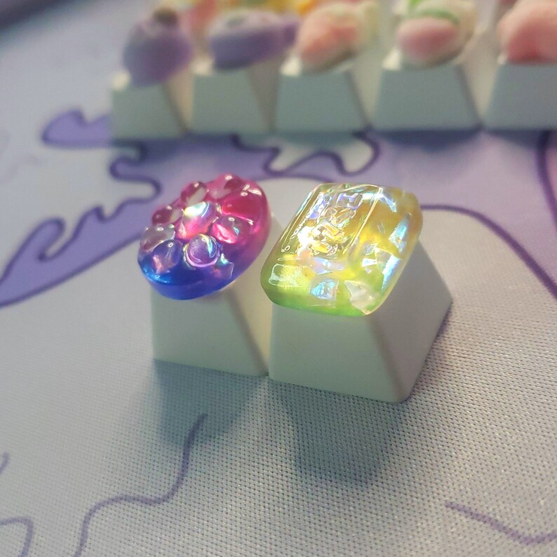Cute Crystal Keycaps Cherry MX Keyboard Gem Keycap, Kawaii Keycap - Etsy