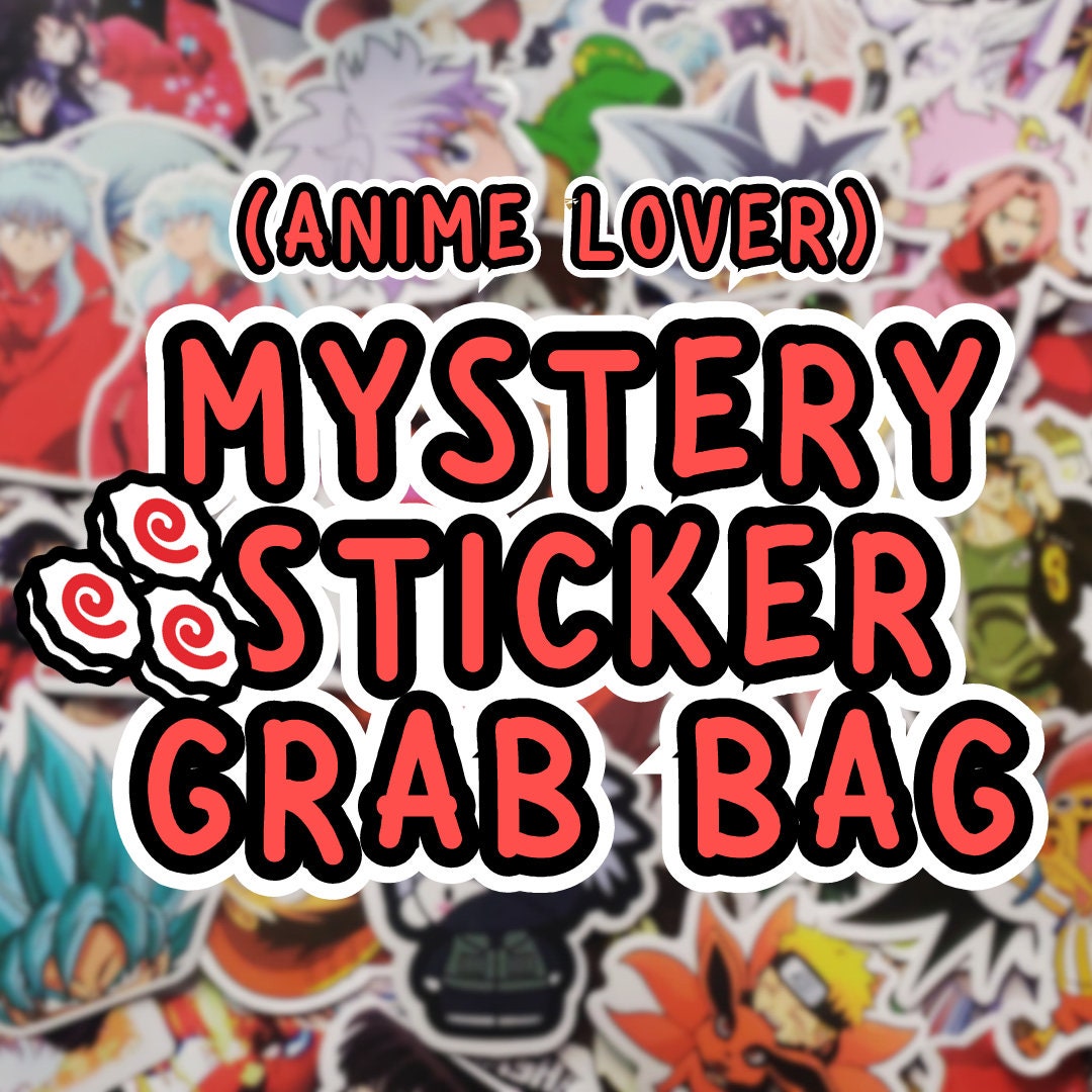 Anime Mystery Sticker Grab Bag - 20 Random Stickers Included (｡•ᴗ ...