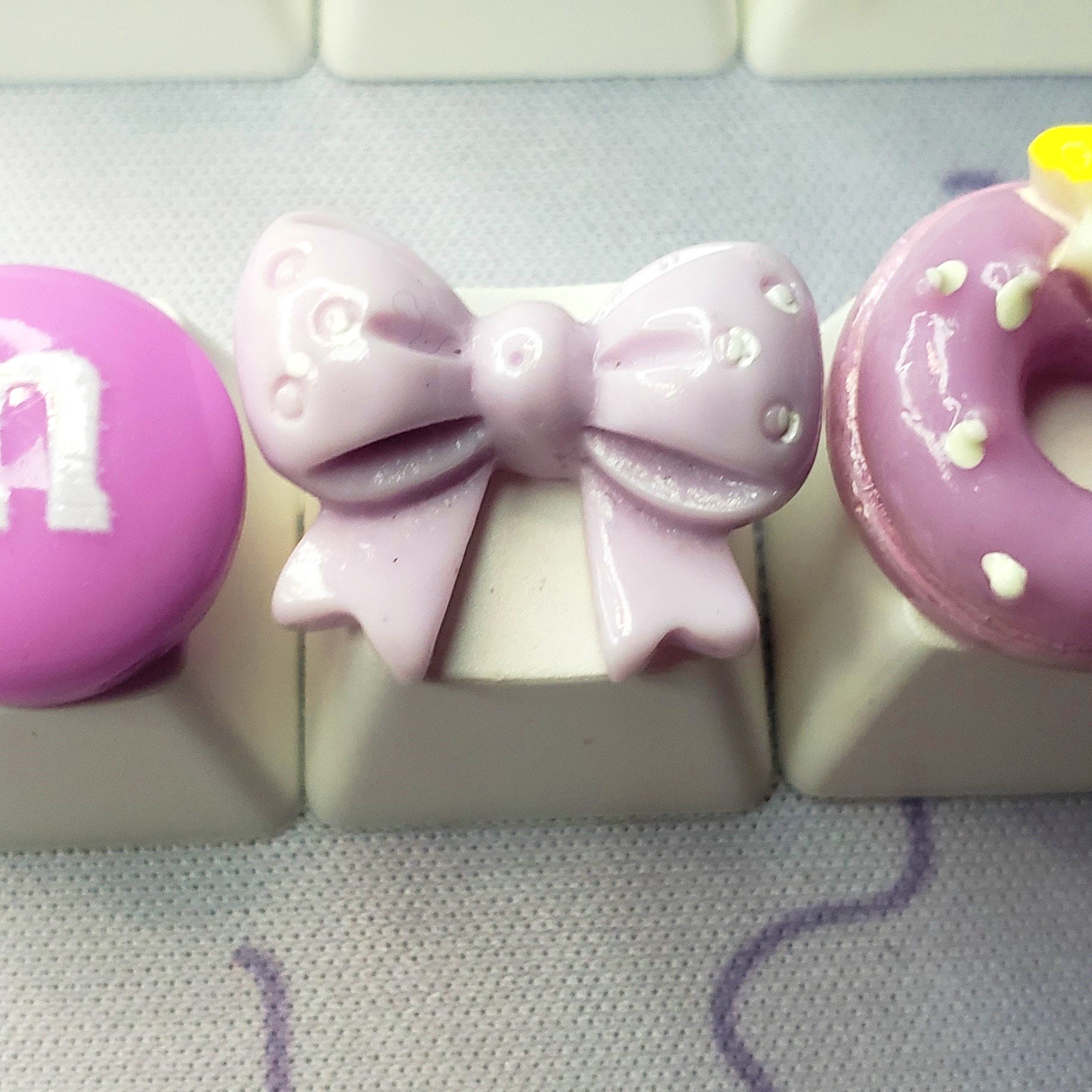 Cute Purple Keycap Series | Cherry MX Keyboard | Cat Keycap, Kawaii ...