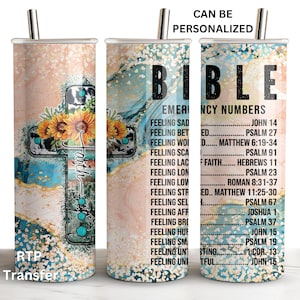 Ready to Press Tumbler Sublimation, Bible Verses, Cross, God, RTP ...