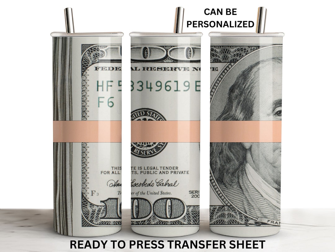 Money Manifestation, Money Stacks, Ready to Press Tumbler Sublimation ...