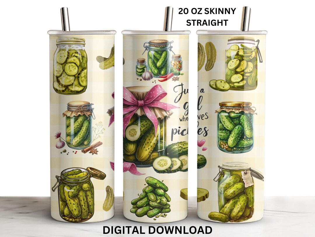 Loves Pickles, Pickle Addict, Canning Queen, Garden, Tumbler Digital ...