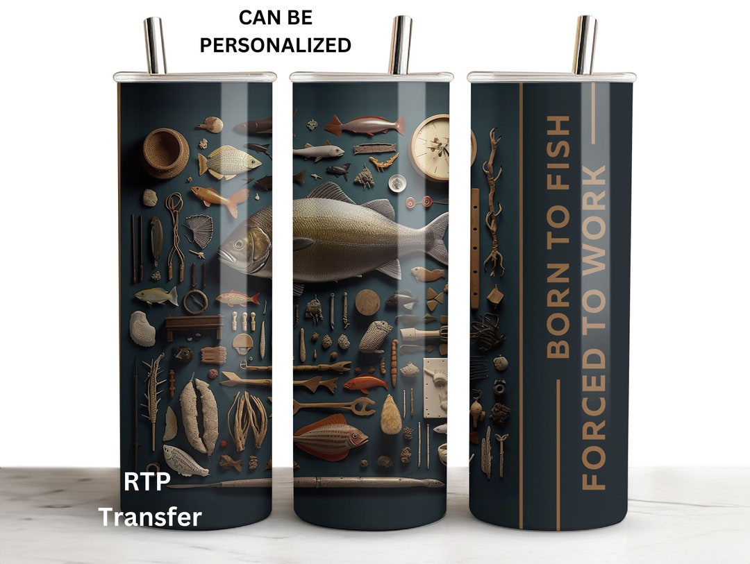 Ready to Press Sublimation Transfer Tumblerborn to Fish Fishing Lures ...