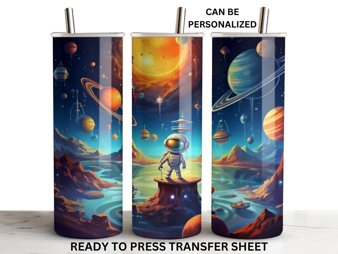 Aliens, Space, Martian, Galaxy, Ready to Press Tumbler Sublimation ...