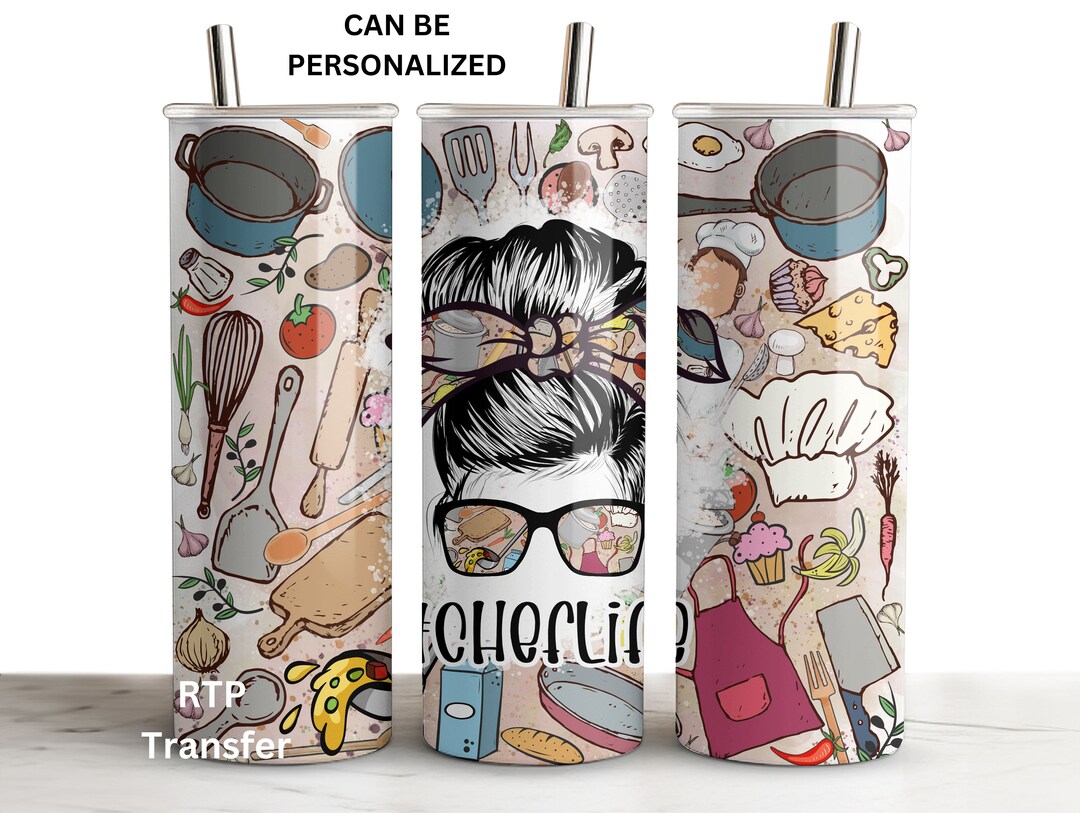 Chef Life, Culinary, Cooking, Ready to Press Tumbler Sublimation ...