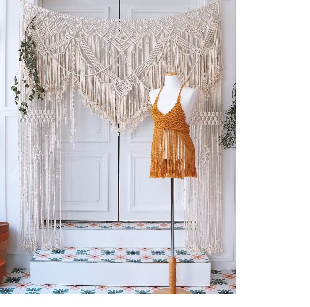2024 Sale Macrame Wedding Backdrop, Macrame Wall Hanging, Macrame ...