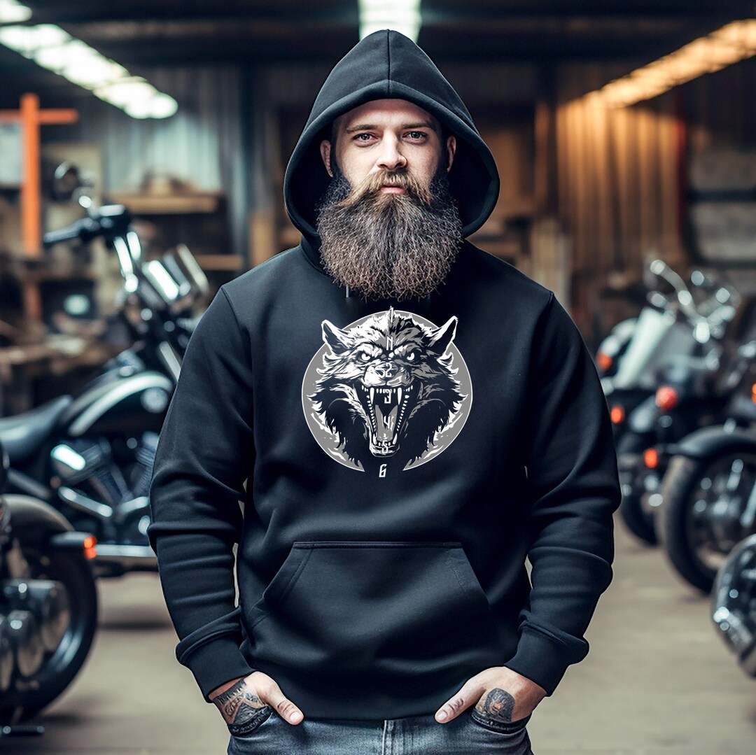 RWM Logo Front Flip Motorcycle Hoodie Irish Biker Apparel - Etsy